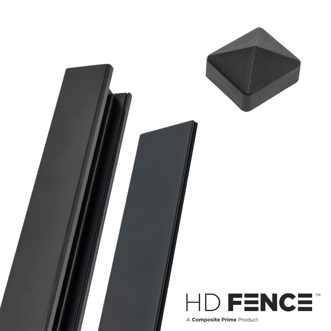 HD Fence End Post Kit | Composite Fencing System Support